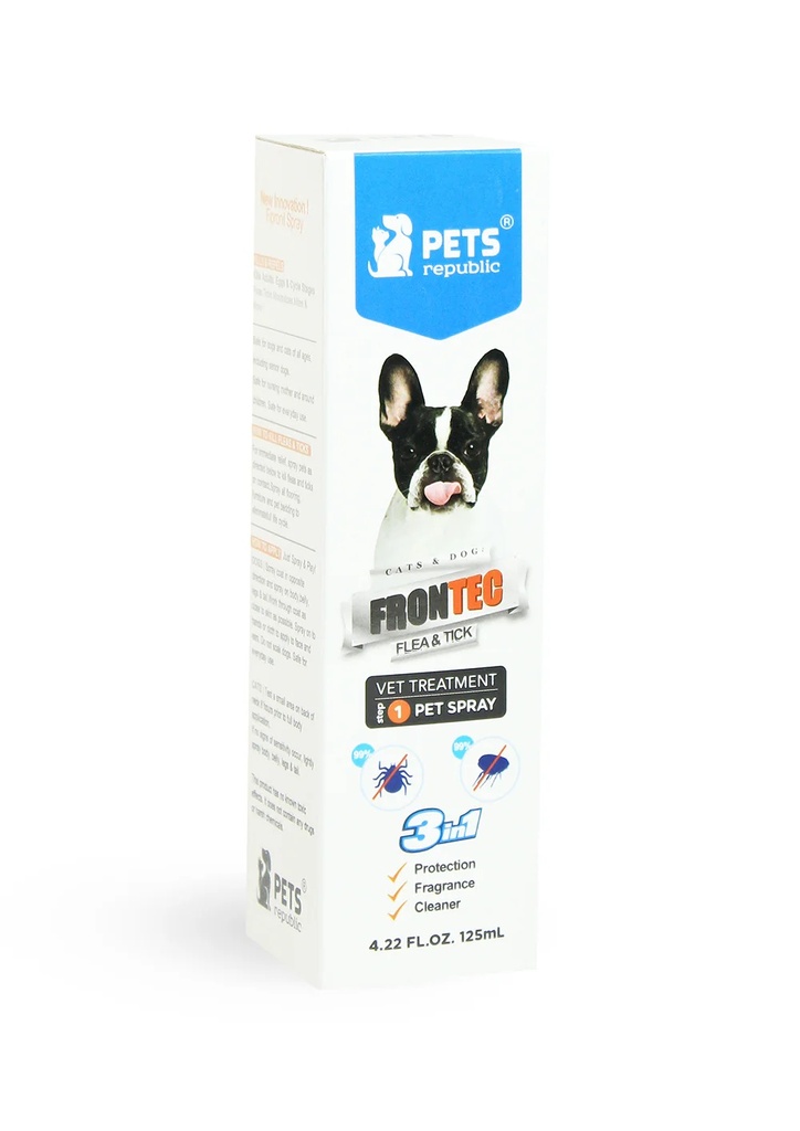 Pets Republic Frontec For Flea & Tick Spray 125 ml | Animal Health Egypt